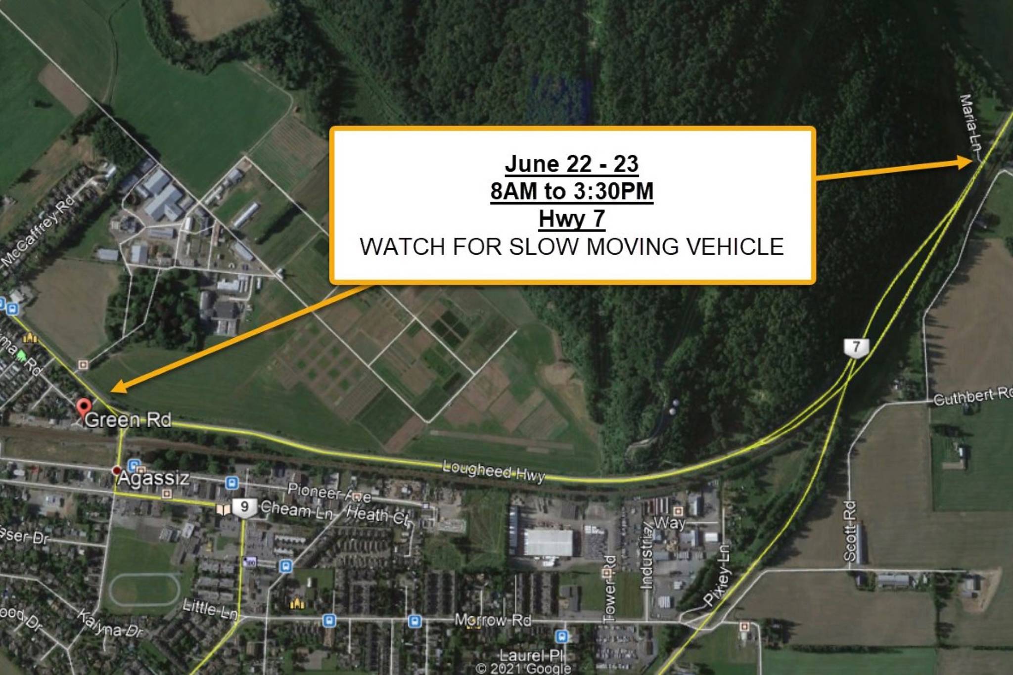 TRAFFIC: Slow-moving mowers working on Highway 7 shoulders in Agassiz ...